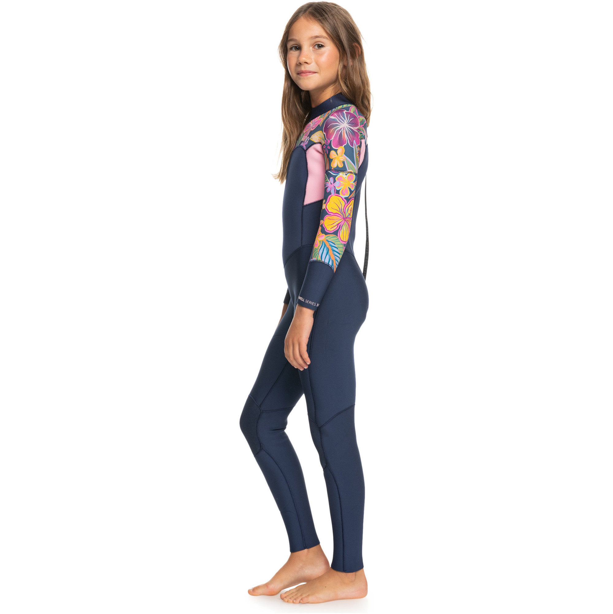 2024 Roxy Girls Swell Series 4 3mm Gbs Back Zip Wetsuit Ergw103057